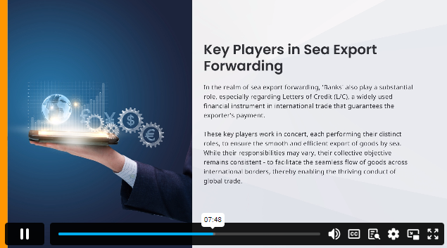 Procedures For Sea Export – Online Training Academy